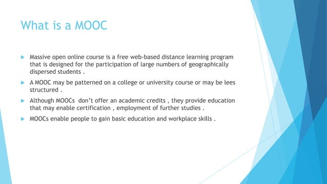 Mooc presentation | PPT