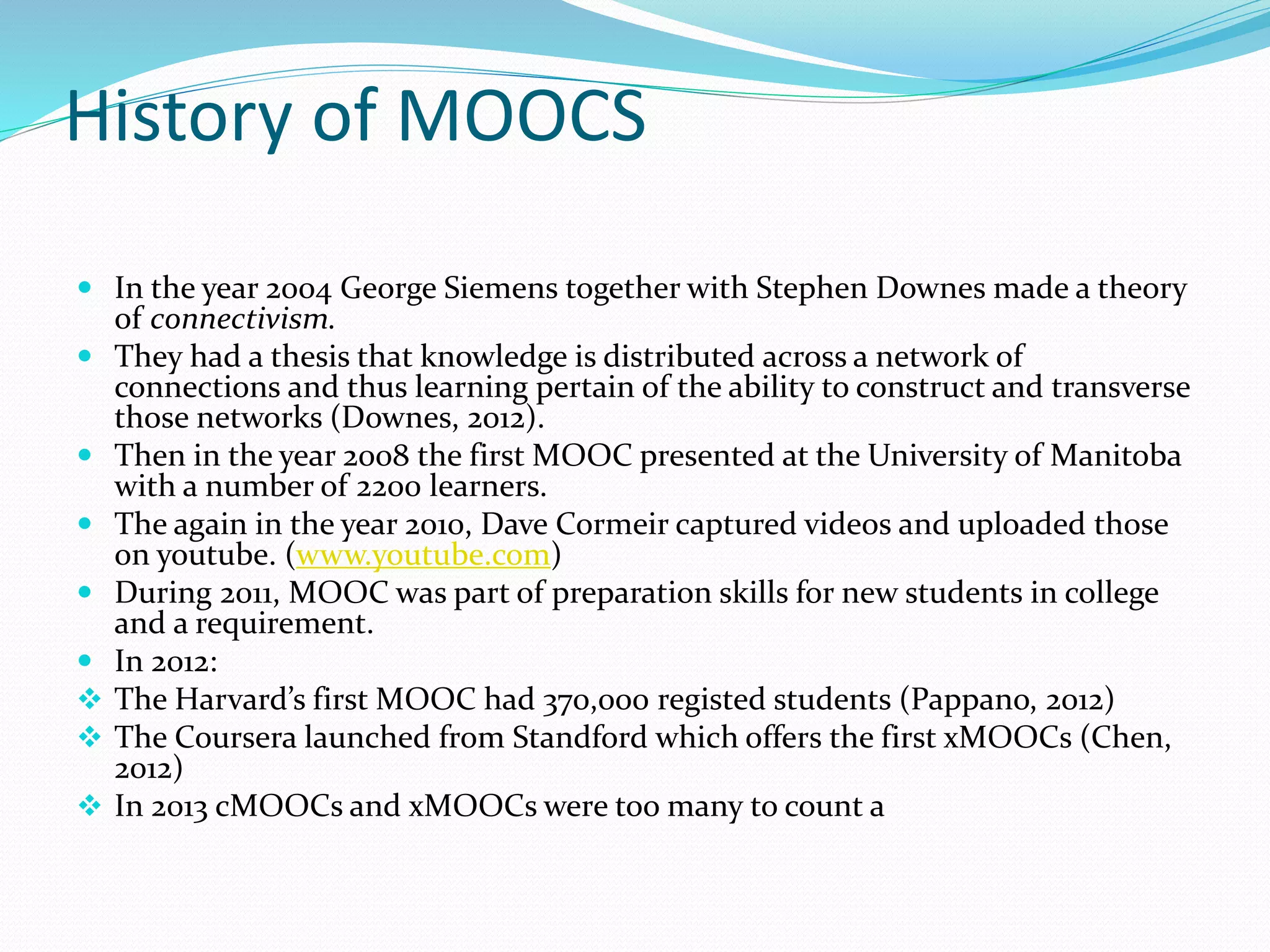 Mooc presentation | PPT