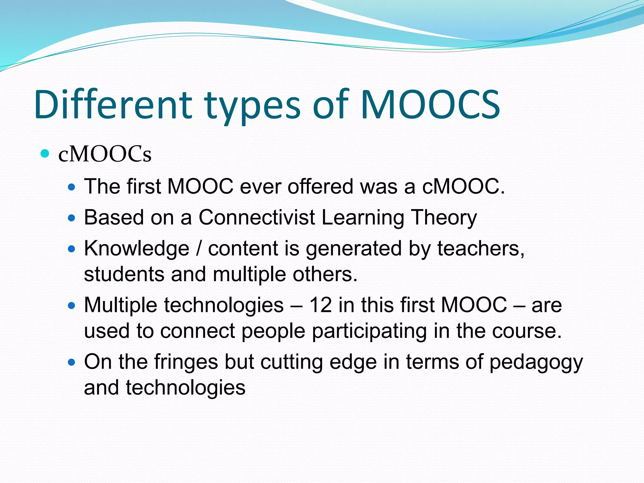 Mooc presentation | PPT