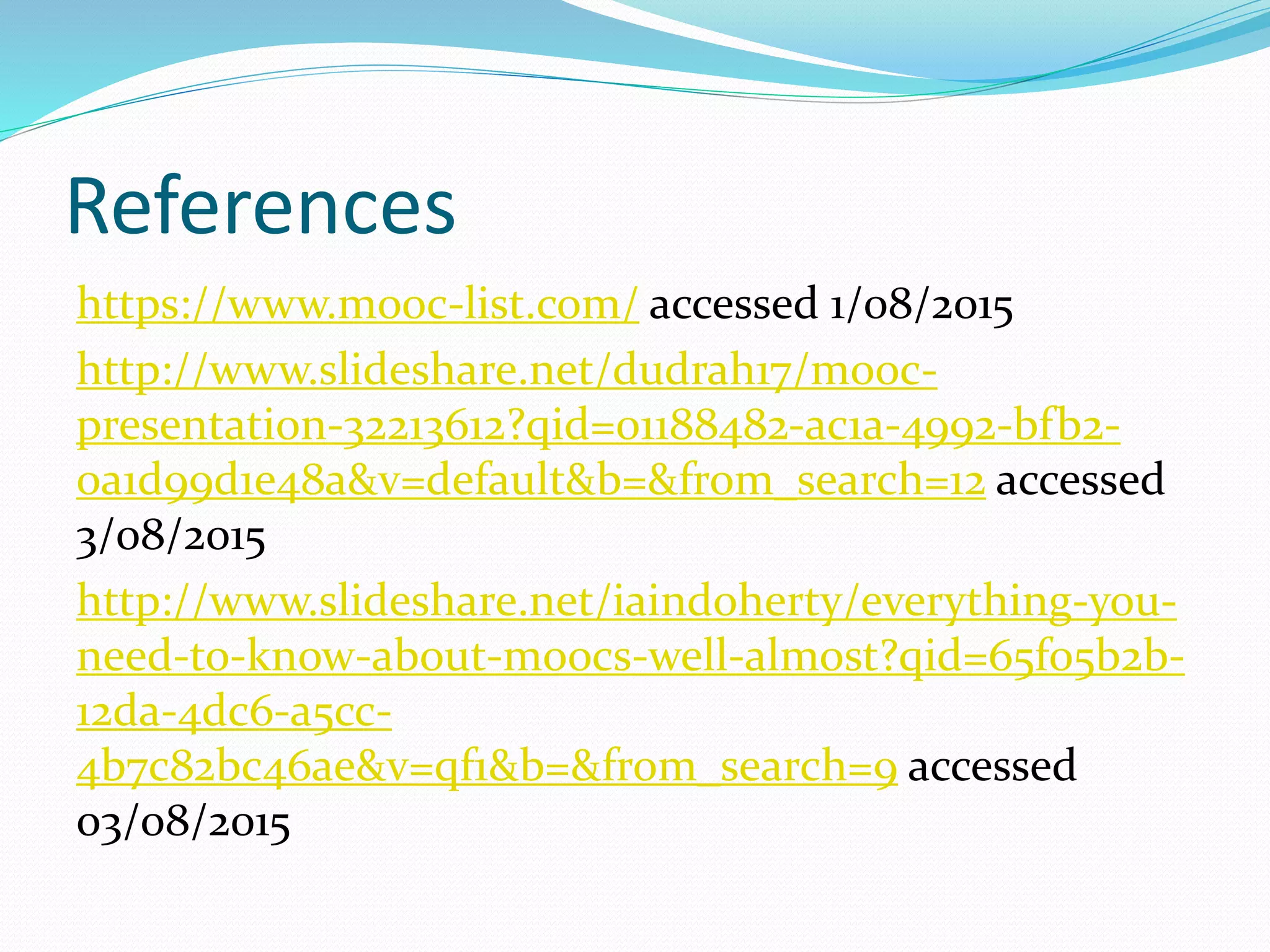 Mooc presentation | PPTX