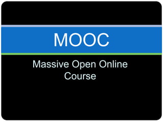 Mooc presentation | PPT