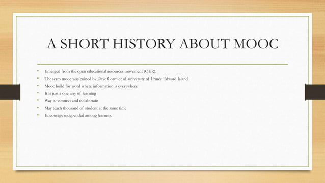 Mooc presentation 1 | PPT