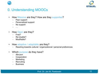 Quality and Success Factors of MOOCs | PPTX | Education industry | Industries