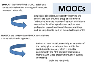 MOOCs and Academic Credit | PPT