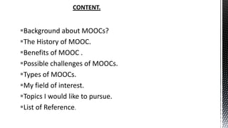History of moocs | PPT