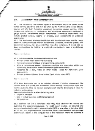 Guidelines for Swayam: India's MOOC Platform | PDF