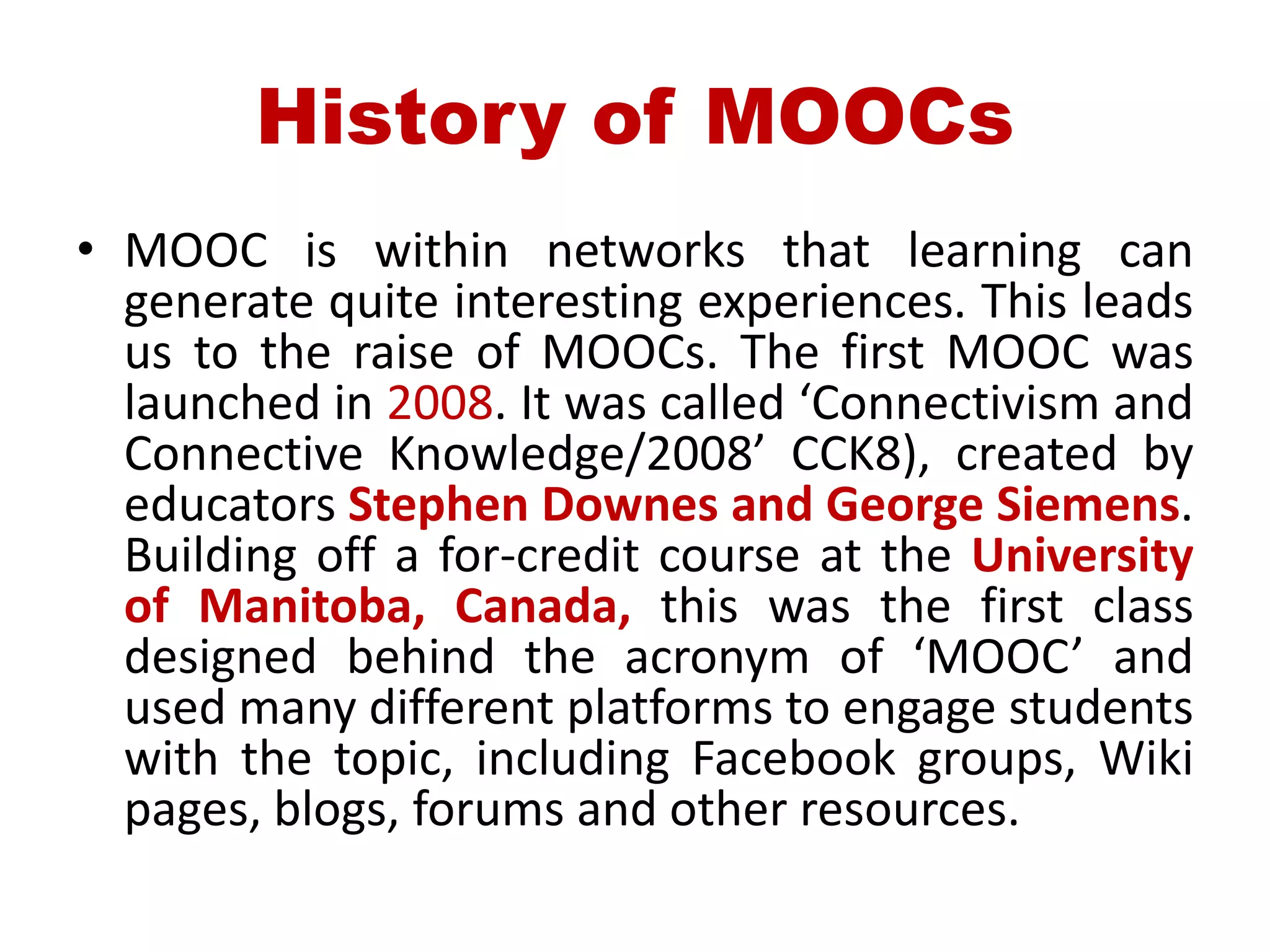 MOOCs | PPTX