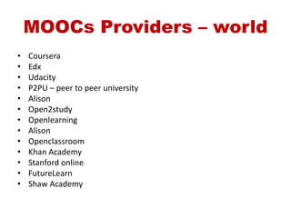 MOOCs | PPTX