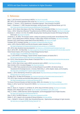 Moocs and Open Education | PDF | College Planning | College Education