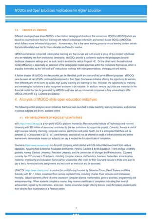 Moocs and Open Education | PDF | College Planning | College Education