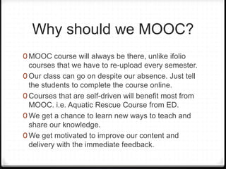 MOOC briefing for Faculty of Medicine | PPT