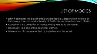 Mooc s in a classroom | PPT