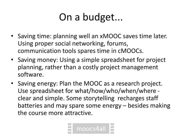 xMOOCs vs. cMOOCs | PPTX