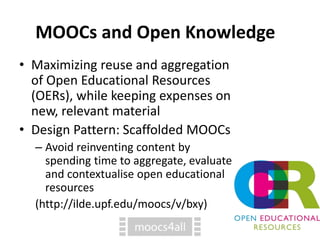 MOOCs and open Knowledge | PPT