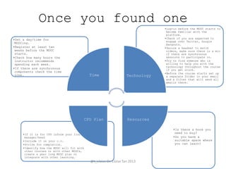 MOOCs for Professional Development | PPT