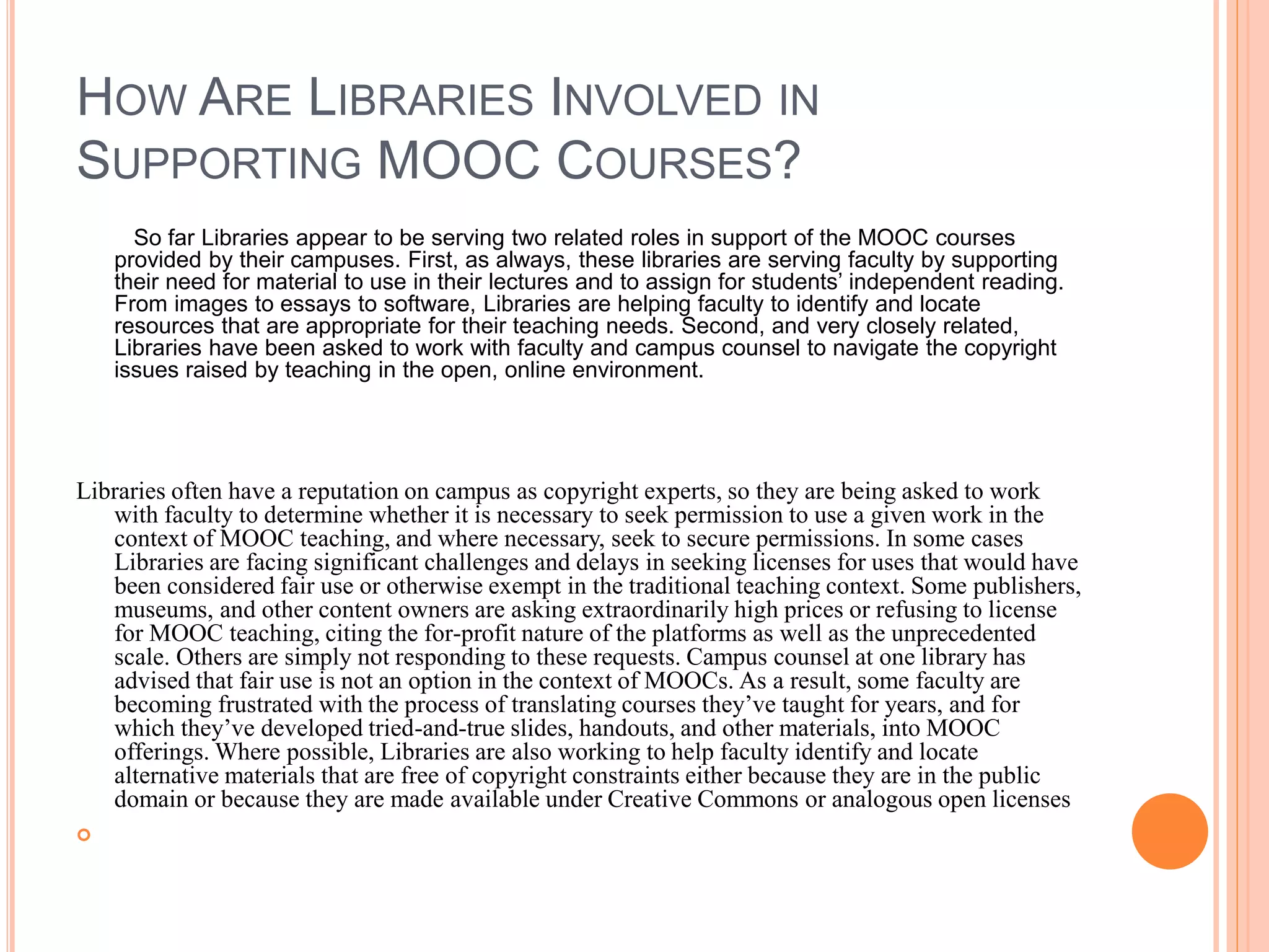 Moocs in higher education | PPTX