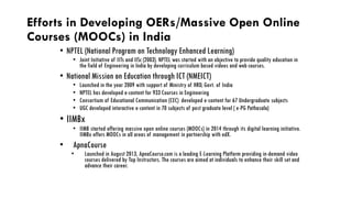MOOCs in indian context: An Overview | PPT