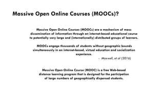 MOOCs in indian context: An Overview | PPT