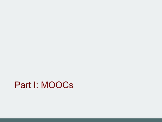 MOOCs & Learning Analytics | PPT