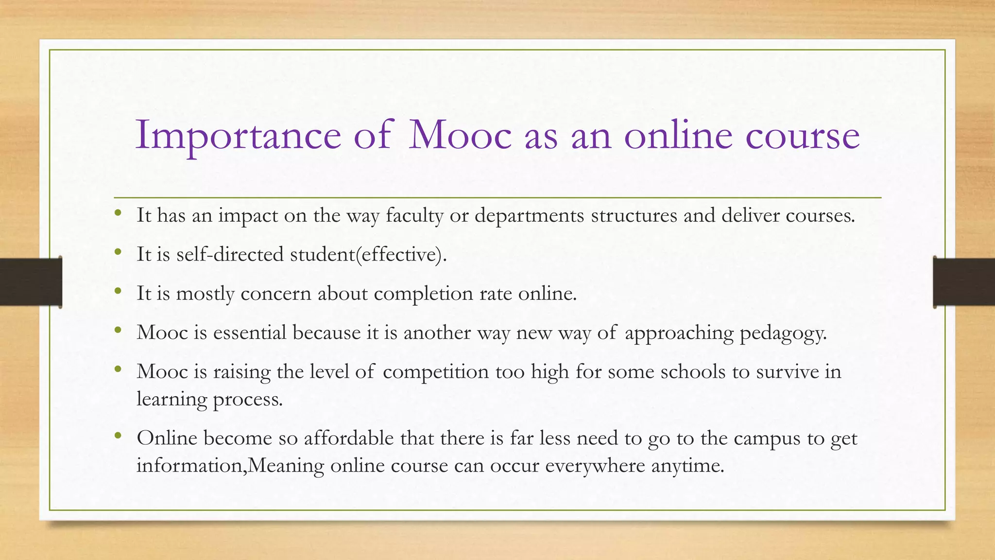Mooc slides | PPTX