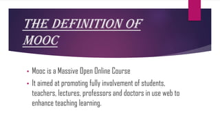 Moocs picture presentation | PPT