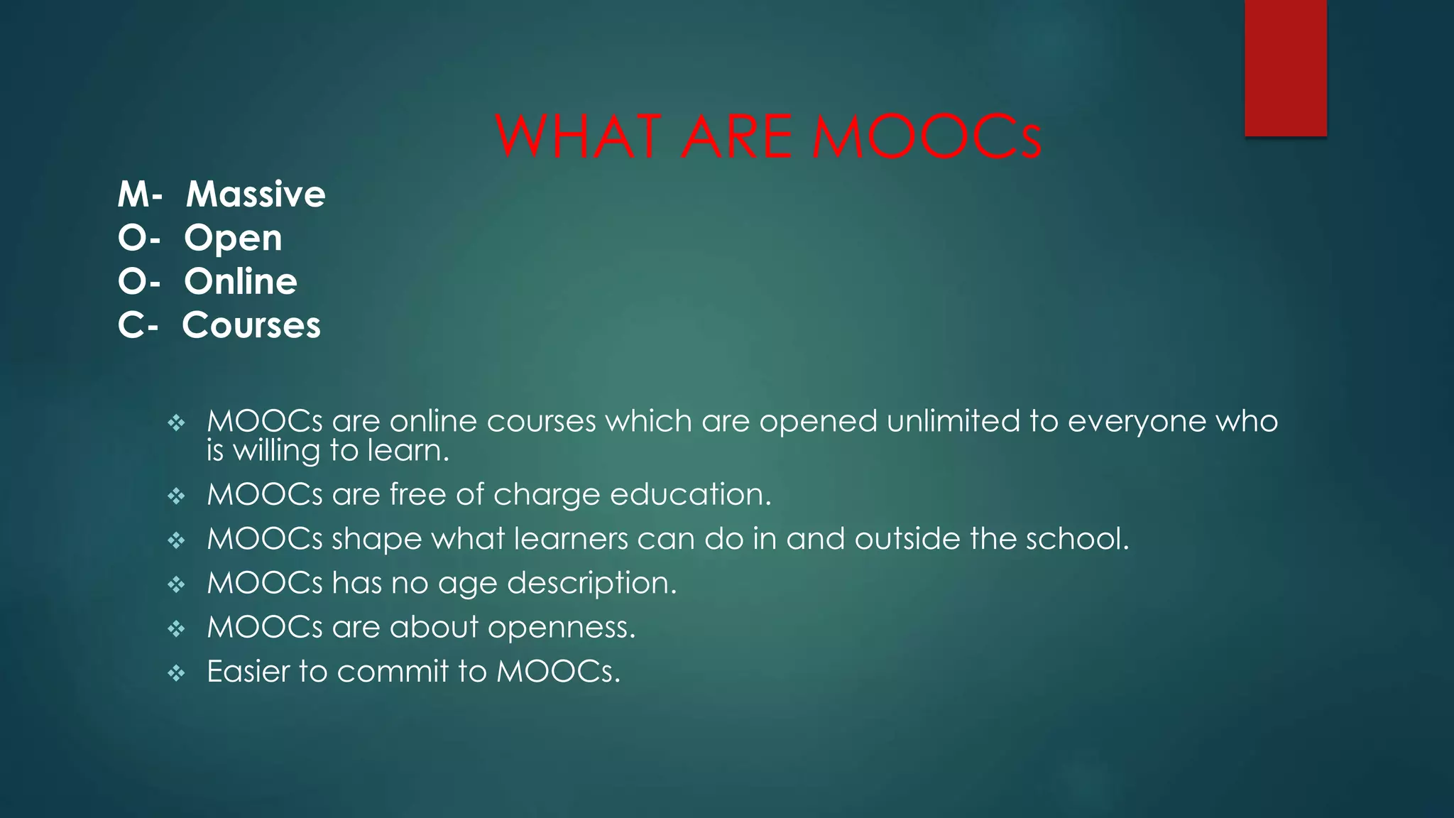 Moocs power point | PPTX