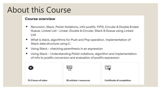 Data Structures in C | PPTX