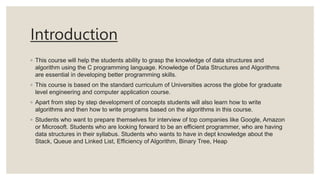 Data Structures in C | PPTX