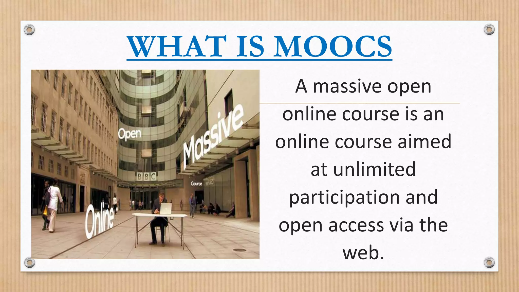 Moocs presentation Information | PPTX