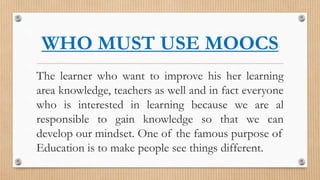 Moocs presentation Information | PPTX