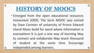 Moocs presentation Information | PPTX