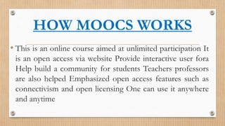 Moocs presentation Information | PPTX