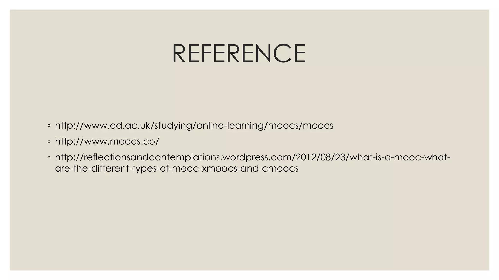 MOOC PRESENTATION | PPTX