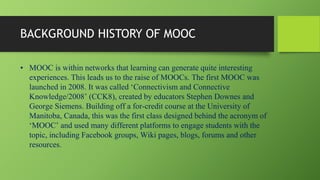 Mooc’s presentation slides | PPT