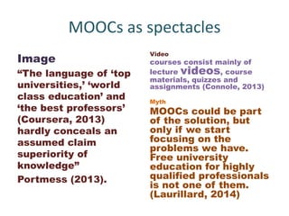 What can we learn from MOOCs? Exploring New Directions | PPT