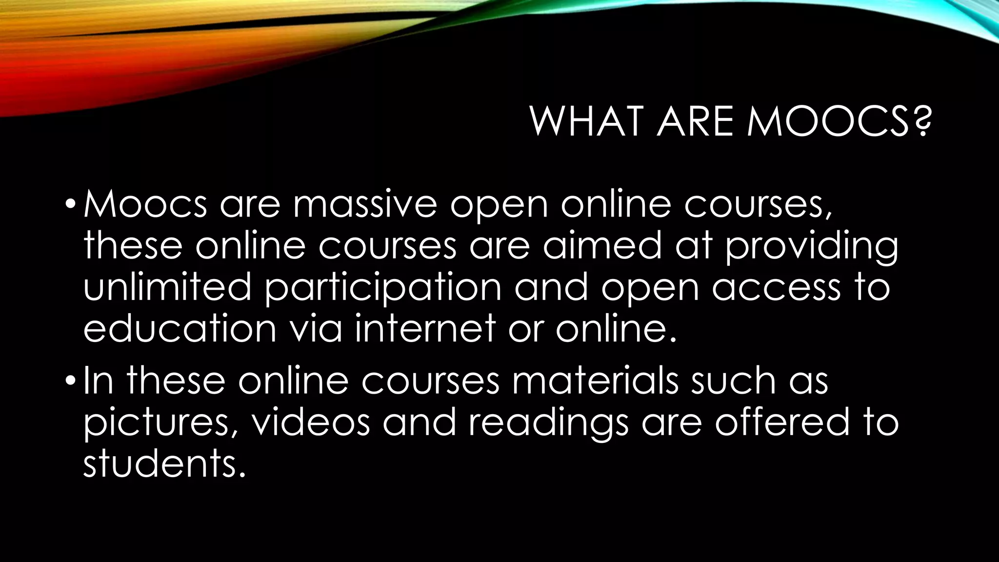 Moocs vgggggg | PPT