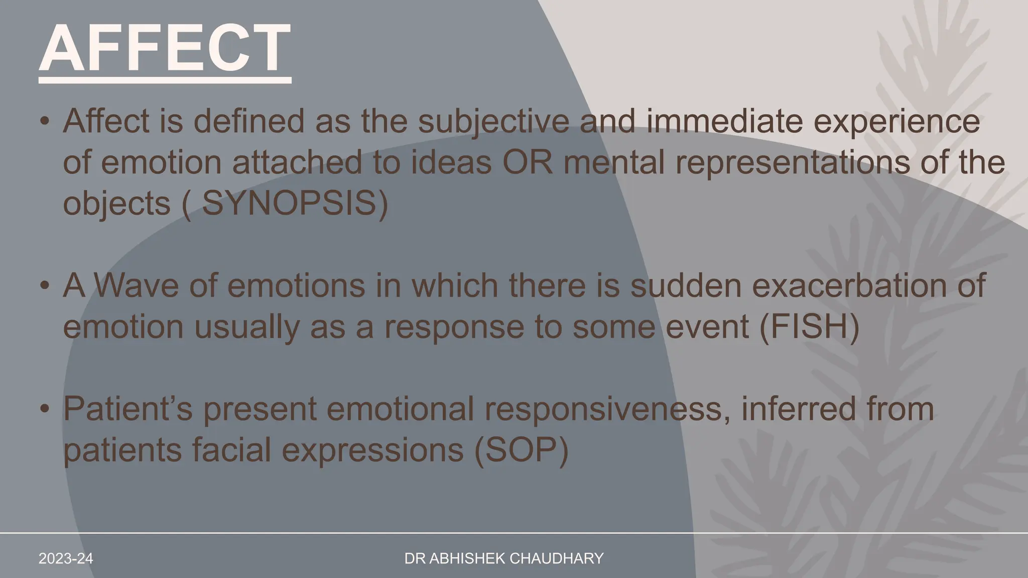 MOOD AND AFFECT PPT.pptx FROM SYNOPSIS . | PPTX