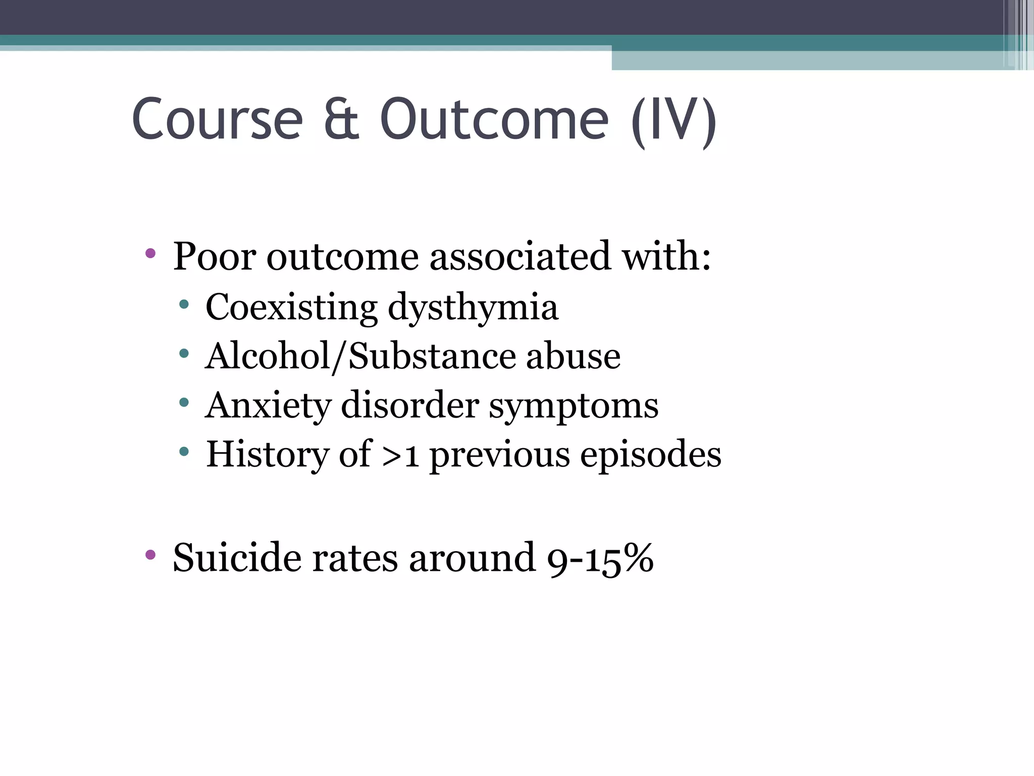Mood and Anxiety Disorders | PPT