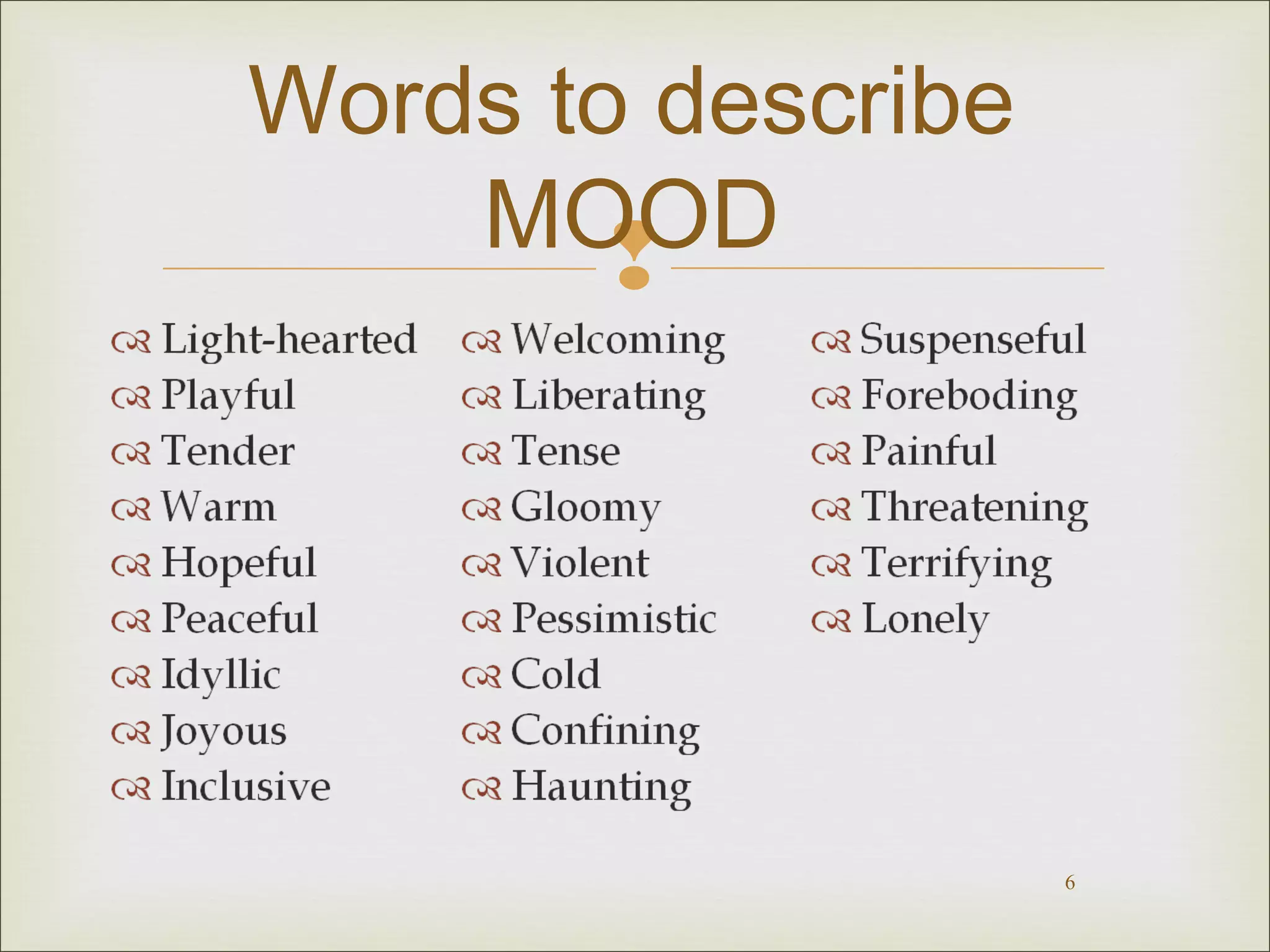 Mood and tone | PPT