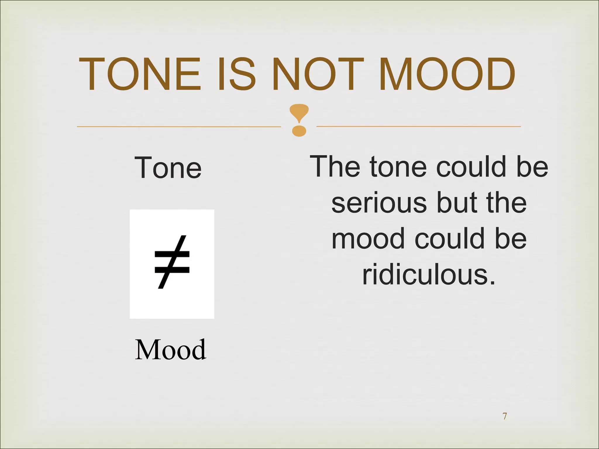 Mood and tone | PPT