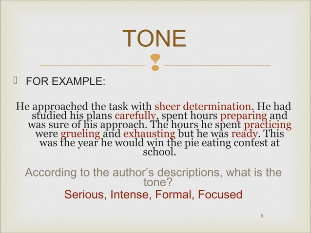 Mood and tone | PPT
