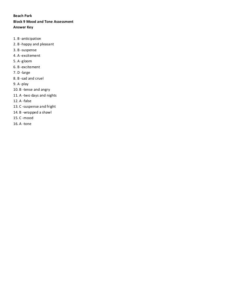 Mood and tone assessment