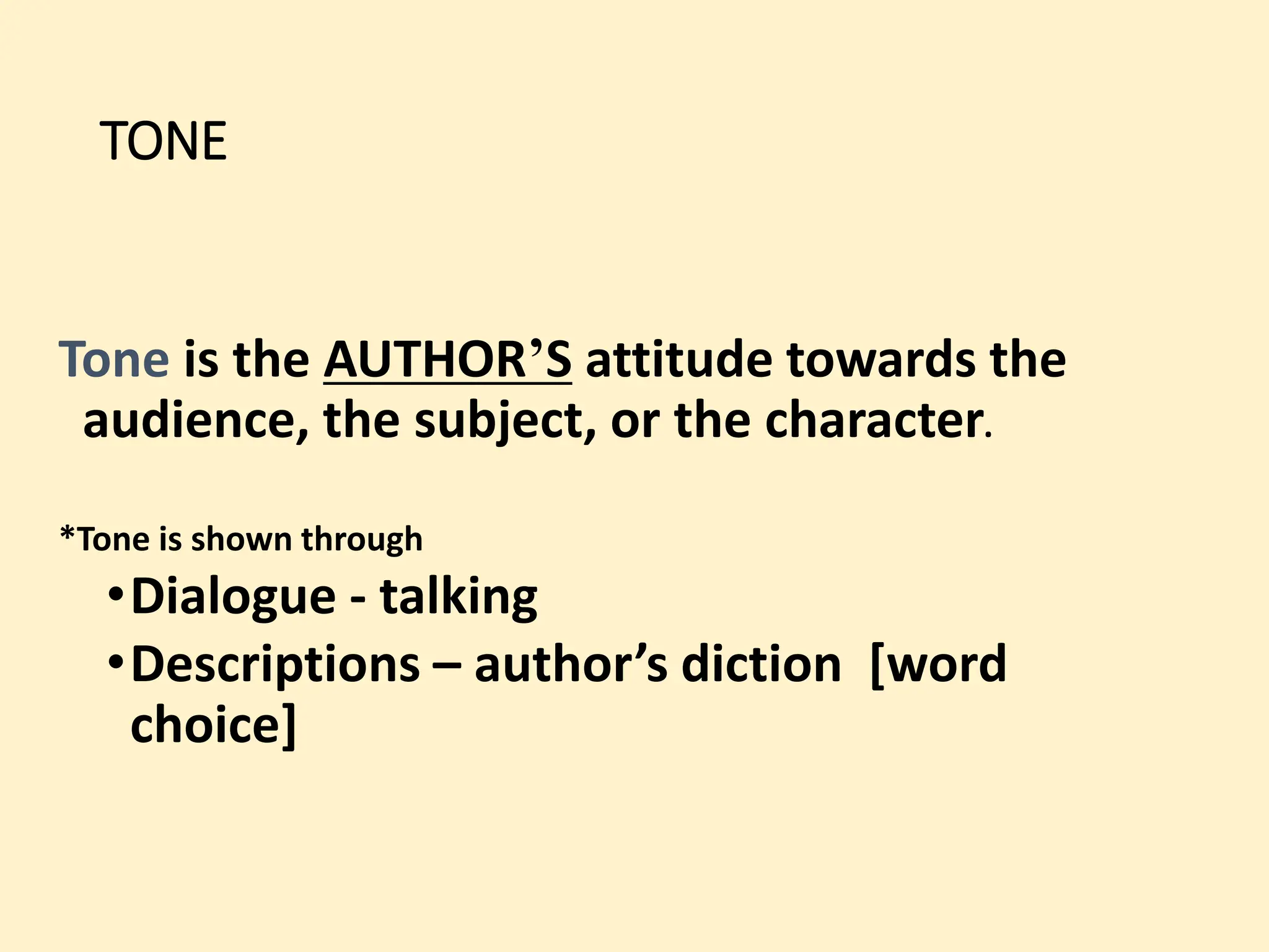 Mood and Tone for english language class | PPT