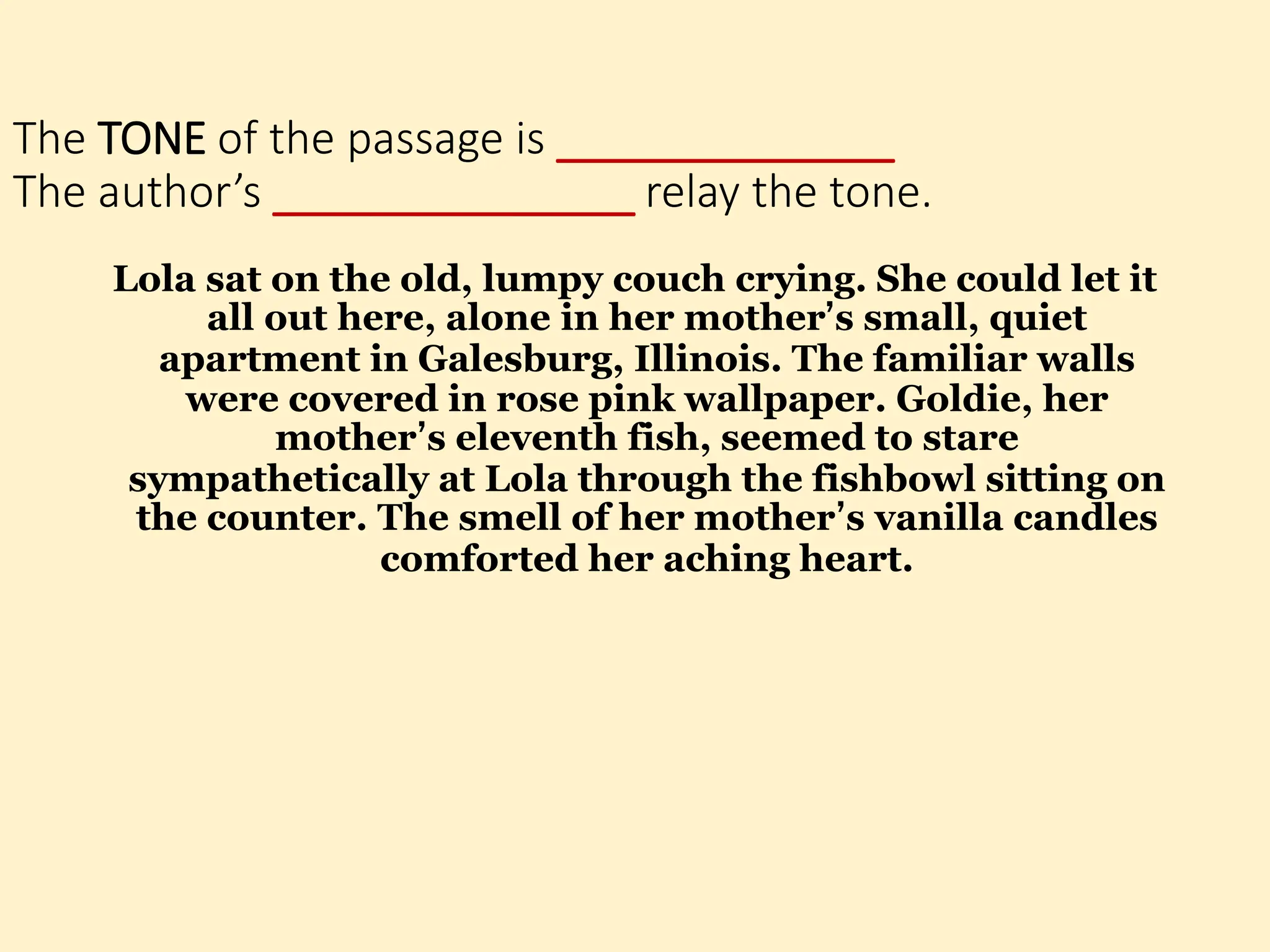 Mood and Tone for english language class | PPT