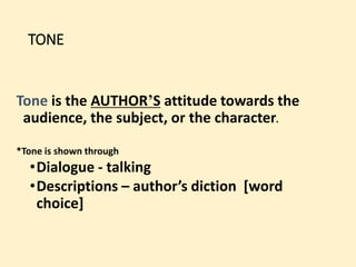 Mood and Tone for english language class | PPT