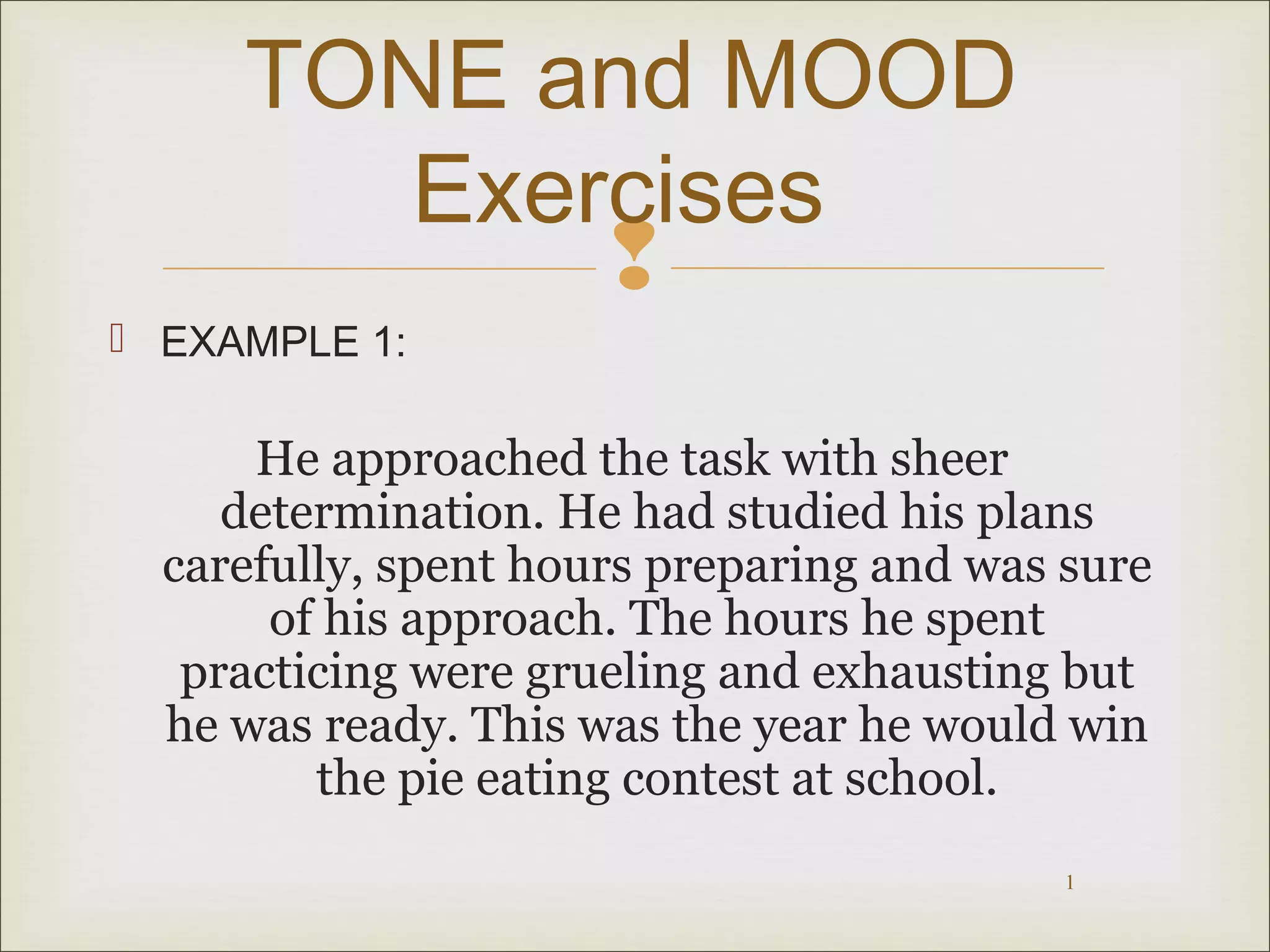 Mood and Tone Practice | PPT