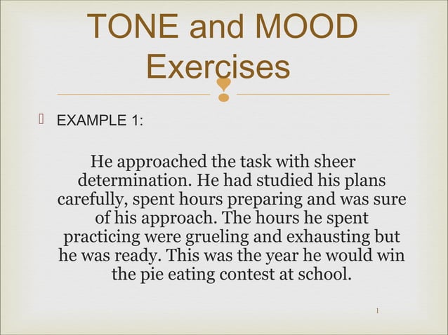 Mood and Tone Practice | PPT