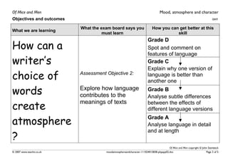 Mood atmosphere and character | DOC
