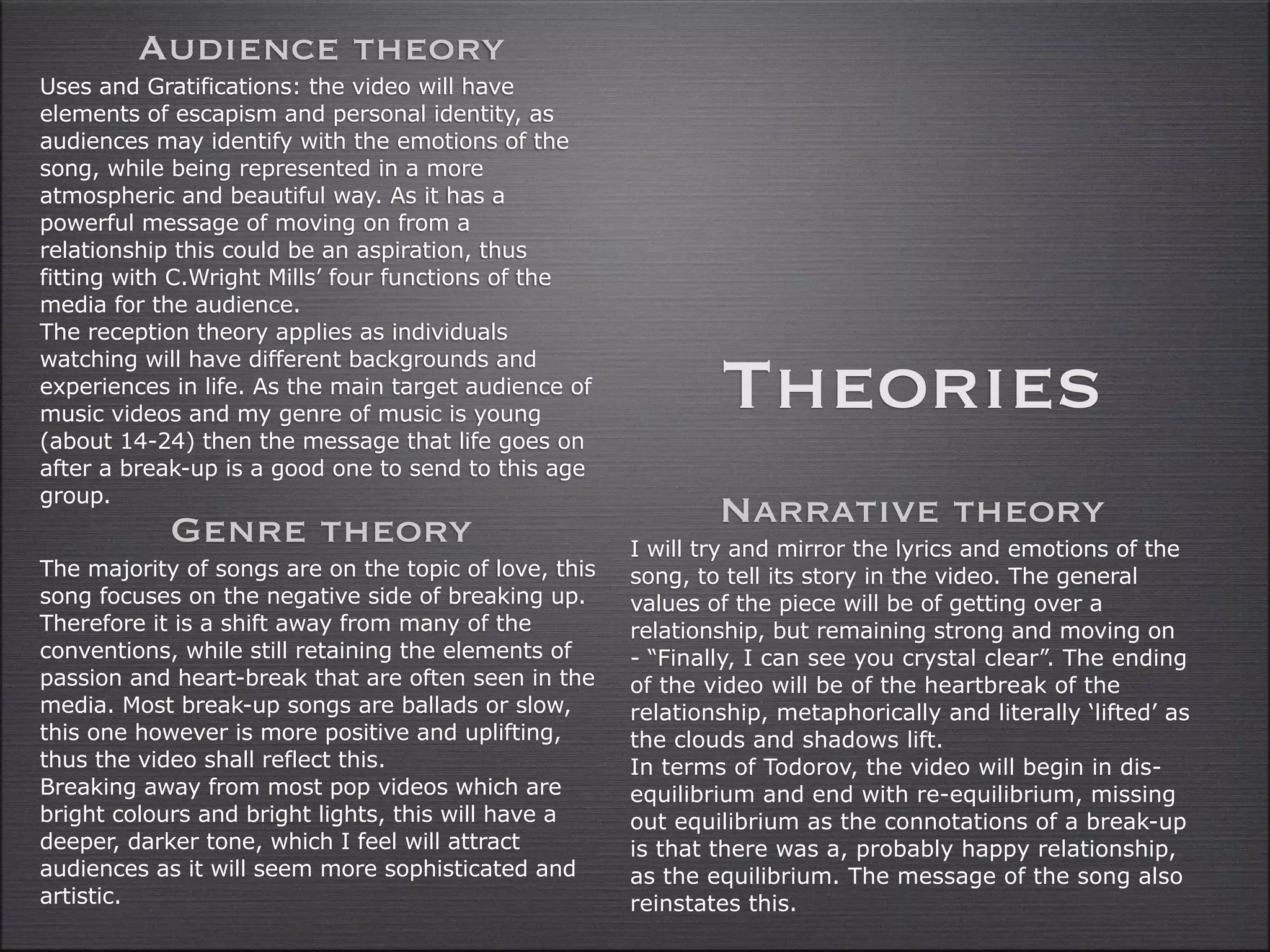 Ideas For Final Piece | KEY