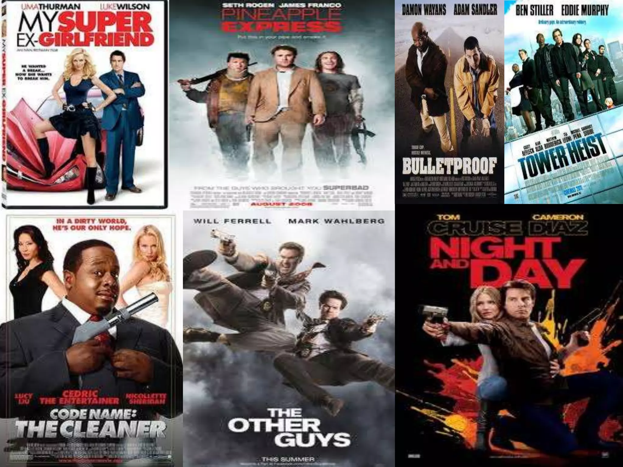 Typical action comedy film posters | PPT
